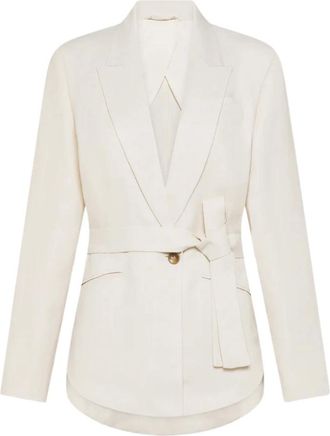 Seventy Femme, Vestes, Beige, Taille: 40 FR Blazer crois&eacute;