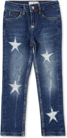 Philipp Plein Denim Trousers Stars
