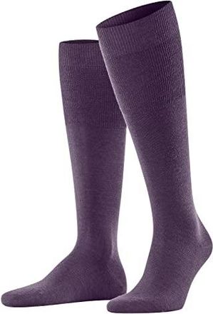 Falke Airport M Kh laine coton unies 1 paire, Chaussettes longues Homme, Bleu Wine Berry 8860, 45-46