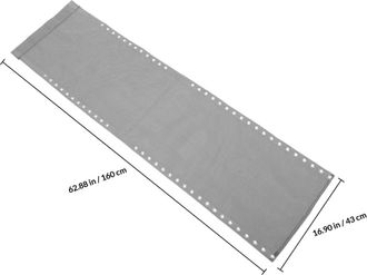 Yarnow Atmungsaktiver Ersatzbezug f&uuml;r Klappst&uuml;hle und Loungem&ouml;bel mit Seilset Wei&szlig; f&uuml;r Balkonliegen und Outdoor Erholung Zuf&auml;llige Farbe