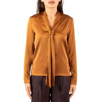 Hanita Damen, Blusen & Hemden, Braun, MGr&ouml;&szlig;e
