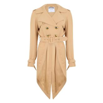 Moschino Manteau crois&eacute; - Femme - Manteaux - Beige - Taille: 38 FR