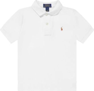 Polo Ralph Lauren Homme, Tops, Blanc, Taille: L Polo mezza manica colletto e logo