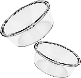 Garneck Sch&uuml;ssel-k&auml;se-auflaufform 2er-set Gro&szlig;e R&uuml;hrsch&uuml;sseln Aus Glas Serviersch&uuml;ssel F&uuml;r Die K&uuml;che Zu Hause Ofenfest F&uuml;r Die Essenszubereitung