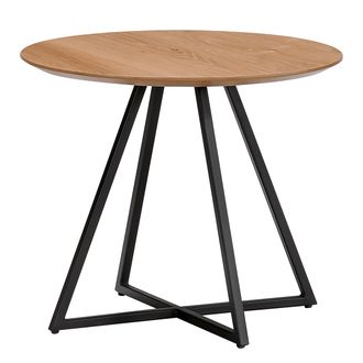 M&oslash;rteens home24 Beistelltisch Tinki &Oslash; 50cm Schwarz/Braun/Eiche/Schwarz