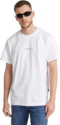 G-Star G-Star Homme T-Shirt Center Chest Logo Loose, Blanc (white D25677-C336-110), L