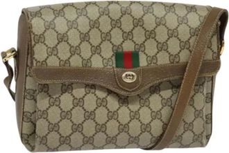 Gucci Pre-owned Cuir sacs-gucci - Femme - Pre-owned - Beige - Taille: ONE Size