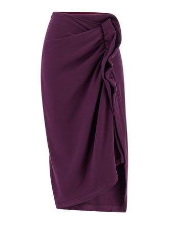 Dries Van Noten Jupe Midi - Violet