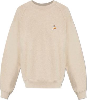 Maison Kitsun&eacute; Femme, Sweatshirts et sweats &agrave; capuche, Beige, Taille: 36 FR SweaT-shirt &agrave; Poches