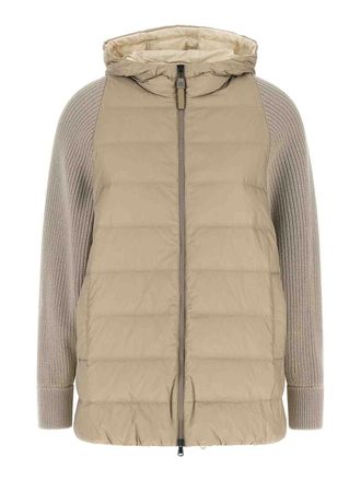 Brunello Cucinelli Shiny Zipper Pull - Beige