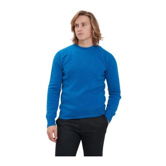 Altea Rundhals Shirt - - Knitwear - Herren - Blau - 2XL