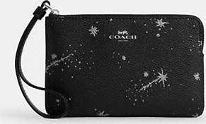 Coach Tasche Mit Handschlaufe, Rundumreissverschluss Und Sternenprint