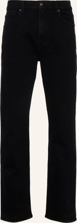7 For All Mankind Pants Easy Straight Straight Fit schwarz