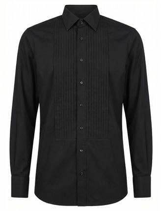 Tom Ford Mens Cotton Shirt Black