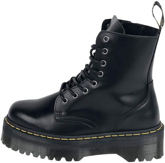 Dr. Martens Jadon aus geb&uuml;rstetem schwarzem Leder - DMSJADONBK15265001 Quad Retro Jadon Blk - Gr&ouml;&szlig;e 37