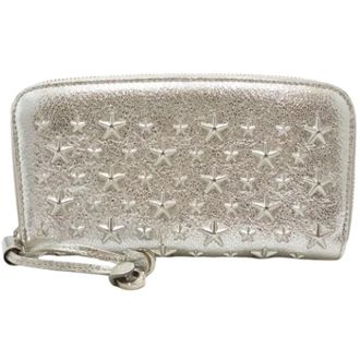 Jimmy Choo London Pre-owned Leder Portemonnaies - - Pre-owned - Damen - Grau - ONE SIZE