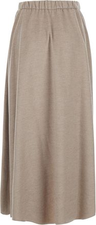 Herno Melange Tech Fabric Skirt - Beige