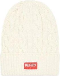 Kenzo Logo Beanie M&uuml;tze - - Accessories - Herren - Wei&szlig; - ONE SIZE