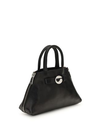 Coperni Womens Mini Data Bag Black Calf Leather Bos Taurus Shoulder