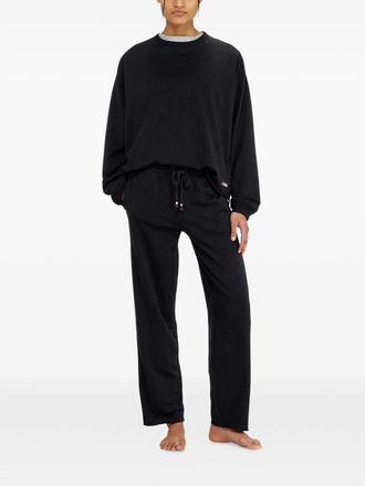 Diesel Cotton Jersey Track Pants - Black