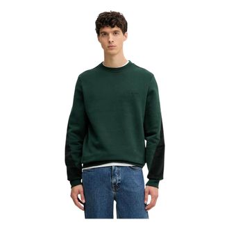 Paul Smith SweaT-shirt en coton &agrave; col rond - Homme - Sweatshirts et sweats &agrave; capuche - Vert - Taille: XL