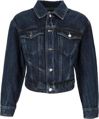 A Gold E Veronica Trucker Jacket - - Jackets - Herren - Blau - S