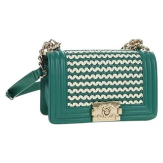Chanel Sac bandouli&egrave;re vintage doccasion - Femme - Pre-owned - Vert - Taille: ONE Size