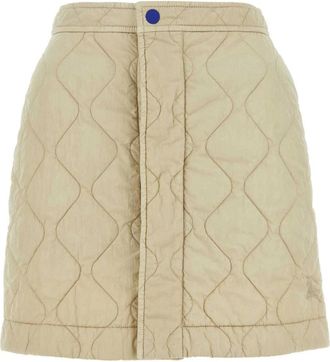 Burberry Femme, Jupes, Beige, Taille: 34 FR Mini-jupe matelass&eacute;e en nylon