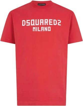 Dsquared2 Homme, Tops, Rouge, Taille: S Dsquared2 T-shirts et polos Rouge