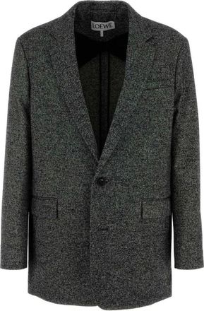 Loewe Homme, Vestes, Multicolore, Taille: XL Blazer Crois&eacute; en Laine M&eacute;lang&eacute;e