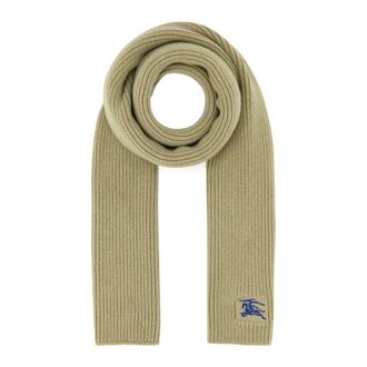 Burberry unisex, Accessoires, Vert, Taille: ONE Size Ribbed Cashmere Scarf
