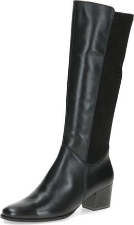 Caprice Femme Damen 9-25504-45 Botte Haute Jusquau Genou, Peigne Noir, 39 EU