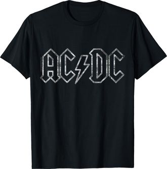 AC/DC Offizielles AC/DC Jagged Logo Schwarz Hard Rock Band Musik T-Shirt