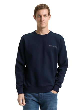 Tom Tailor Herren 1048603 Sweatshirt mit Rundhalsausschnitt, 10668-sky Captain Blue, 3XL