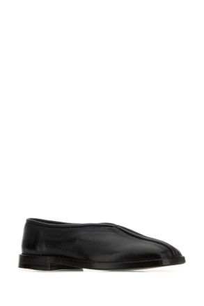Christophe Lemaire Leather Flat - Black