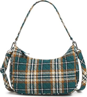 Vera Bradley Damen Cotton Frannie Crescent Crossbody Purse Umh&auml;ngetasche, Orchard Plaid