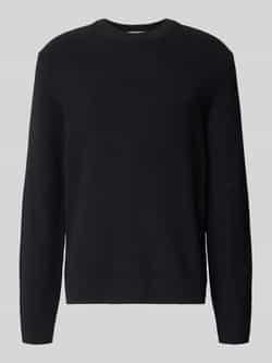 Marc O'Polo Denim Pullover mit Rippstrick-Struktur