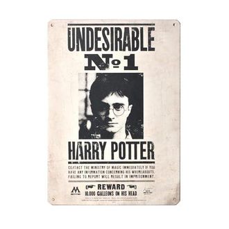 Half Moon Bay HARRY POTTER Lamina Plaque en m&eacute;tal, Multicolore, Unique