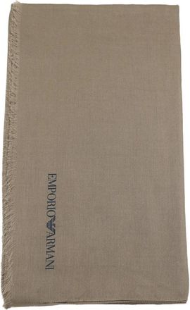 Emporio Armani unisex, Accessoires, Beige, Taille: ONE Size &Eacute;charpe Imprim&eacute;e en M&eacute;lange Viscose-Modal