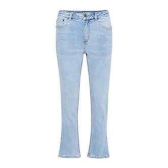 Kaffe KAsinem Jeans Cropped - Femme - Jeans - Bleu - Taille: 46 FR