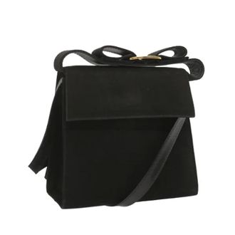 Ferragamo Pre-owned Daim sacs-main - Femme - Pre-owned - Noir - Taille: ONE Size
