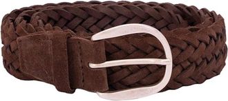 Orciani Homme, Accessoires, Brun, Taille: 85 CM Suede Plot Braided Belt