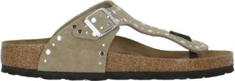 Birkenstock Femme, Chaussures, Beige, Taille: 39 EU Gizeh Rivet Regular Fit