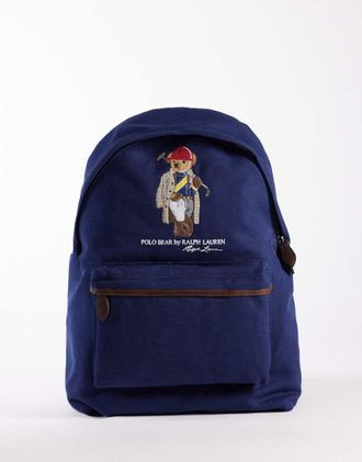 Polo Ralph Lauren Grand sac &agrave; dos en toile - Bleu marine Newport