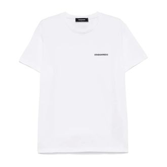 Dsquared2 T-shirt logo en coton - Homme - Tops - Blanc - Taille: XL