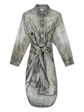 Diesel robe D-Iletta à coupe mi-longue - Gris