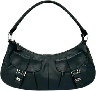 Dior Sac bandouli&egrave;re en cuir Pre-owned - Femme - Pre-owned - Noir - Taille: ONE Size