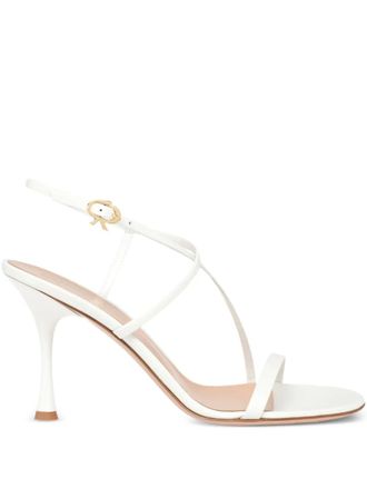 Gianvito Rossi Ascent Riemensandalen 85mm - Wei&szlig;