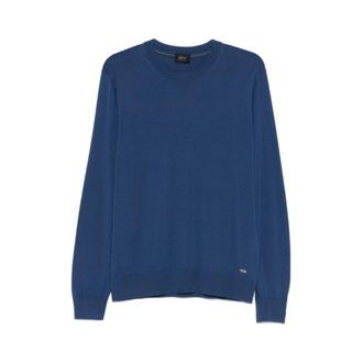 Brioni Rundhals-Langarmpullover - - Knitwear - Herren - Blau - XL