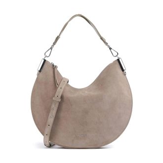 Coccinelle Femme, Sacs, Beige, Taille: ONE Size Sunup Suede Shoulder Bag